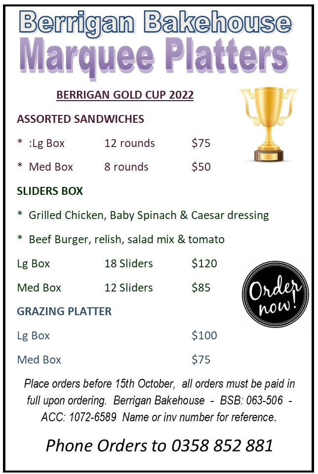 Berrigan Gold Cup – Berrigan & District Race Club Inc